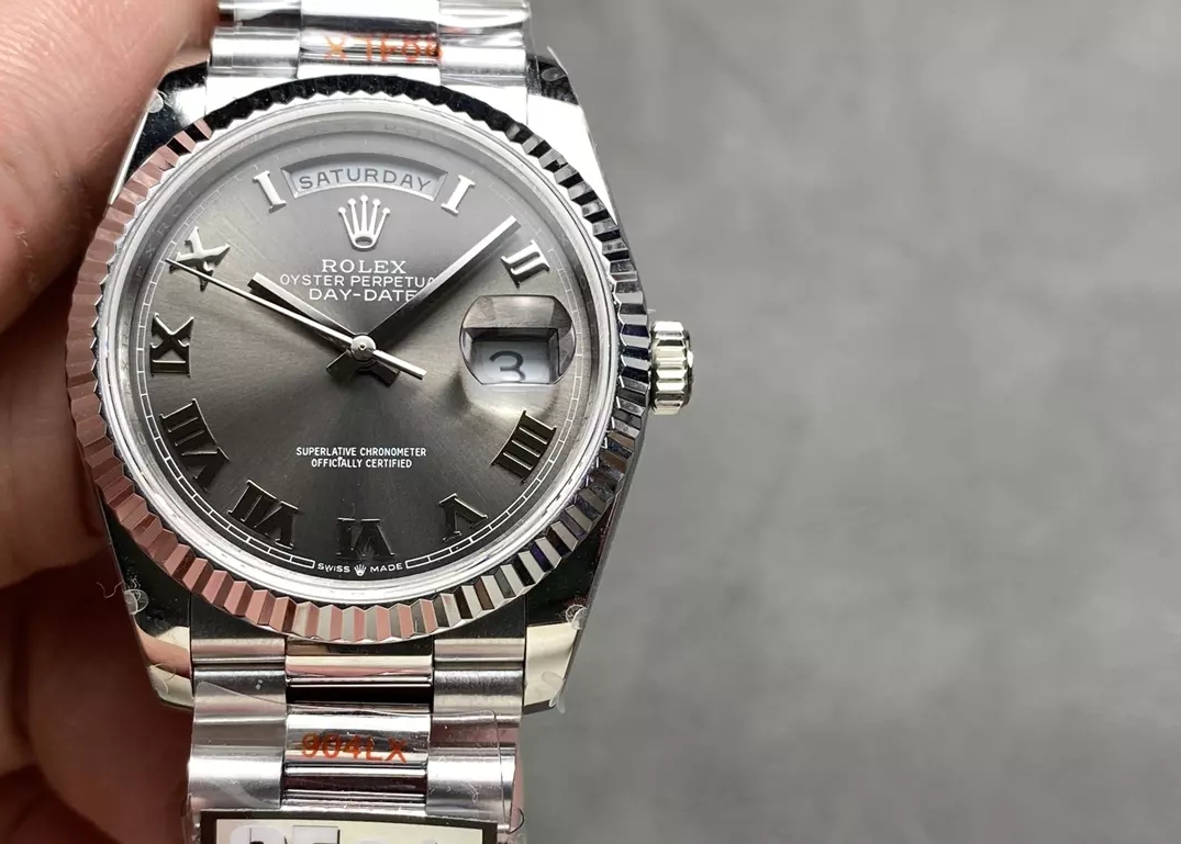 QF공장 v5 롤렉스 데이데이트 그레이 로만 다이얼 화이트골드 36mm 128236 > ROLEX - 명품 시계 레플리카 쇼핑몰 ...